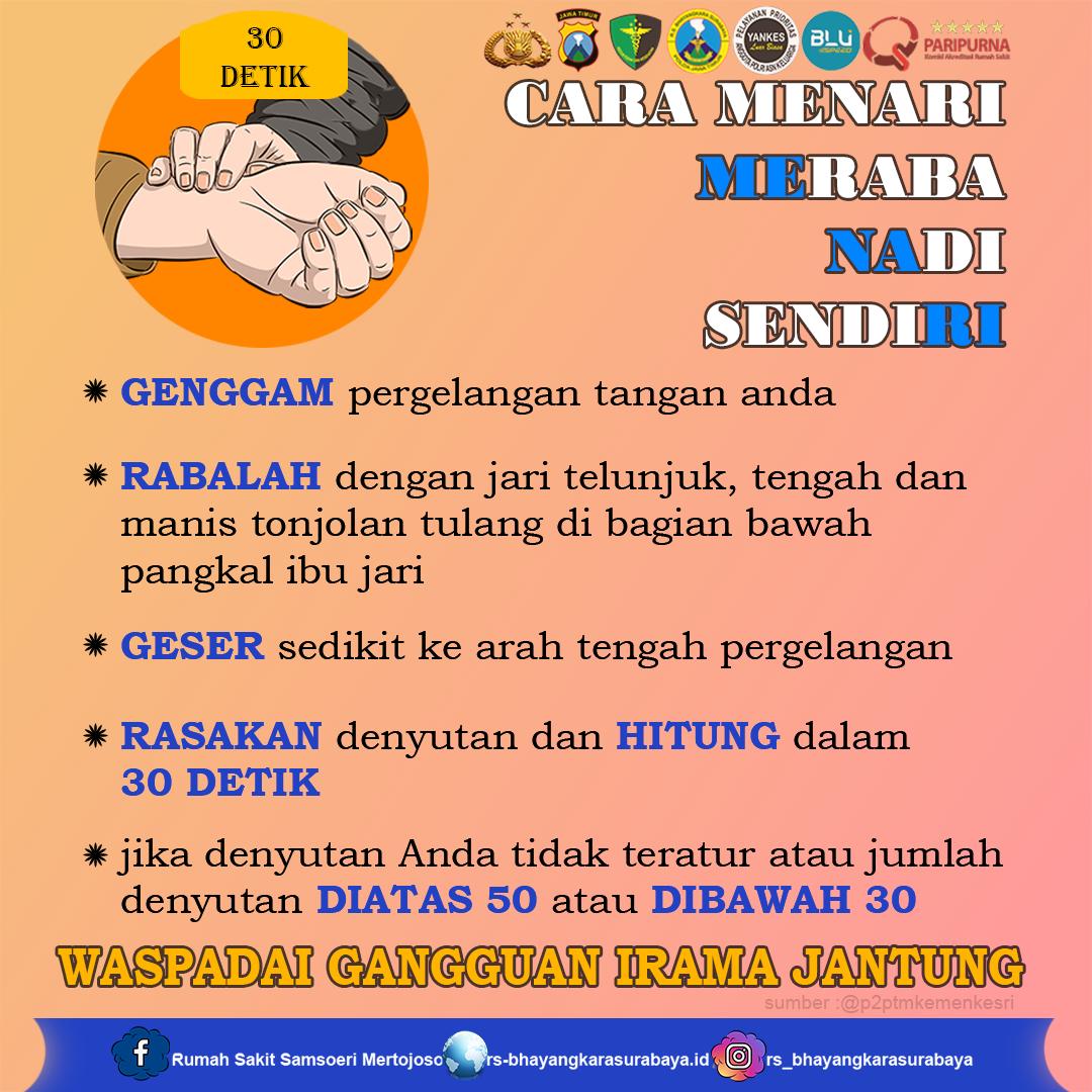 RS. Bhayangkara Surabaya | cara menari (meraba nadi sendiri)