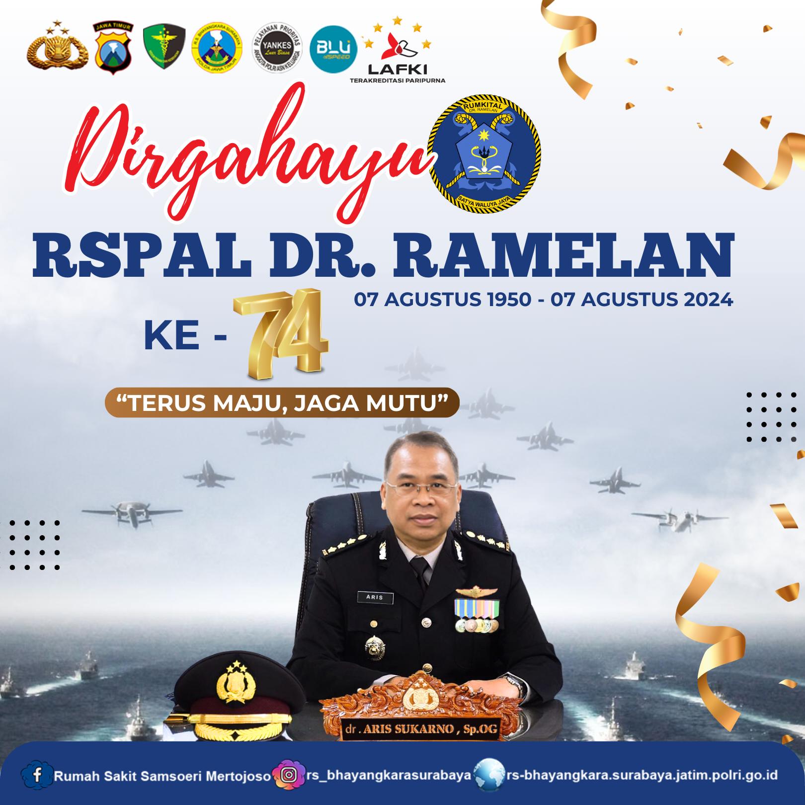 RS. Bhayangkara Surabaya | dirgahayu rspal dr ramelan (07 agustus 1950 ...